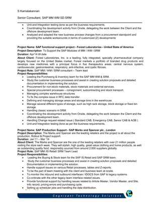 Kamal_SAP_MM_WM_SD_SRM | DOC