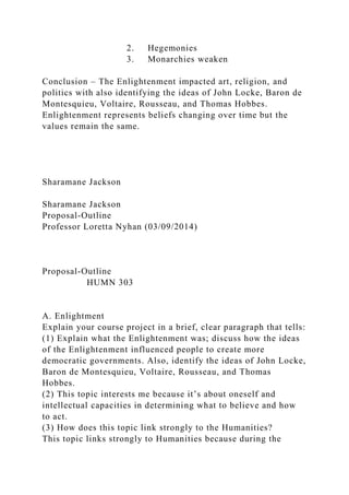 217th – 18th Century Enlightenment1Sharamane Jackson O.docx