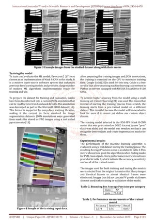 Using Mask R CNN to Isolate PV Panels from Background Object in Images | PDF