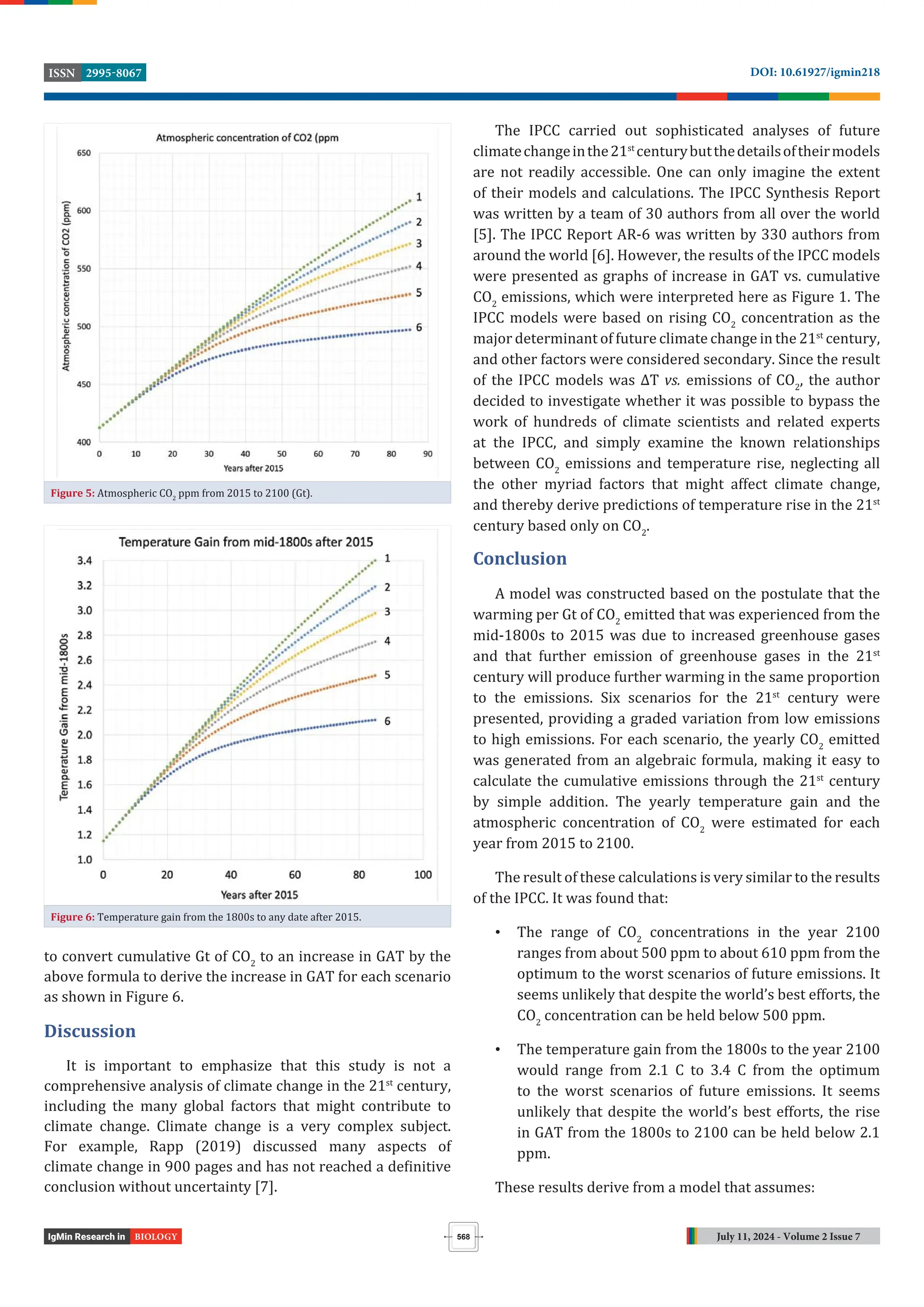 Predicting the Future: CO₂ Emissions and Global Warming by 2100 | PDF
