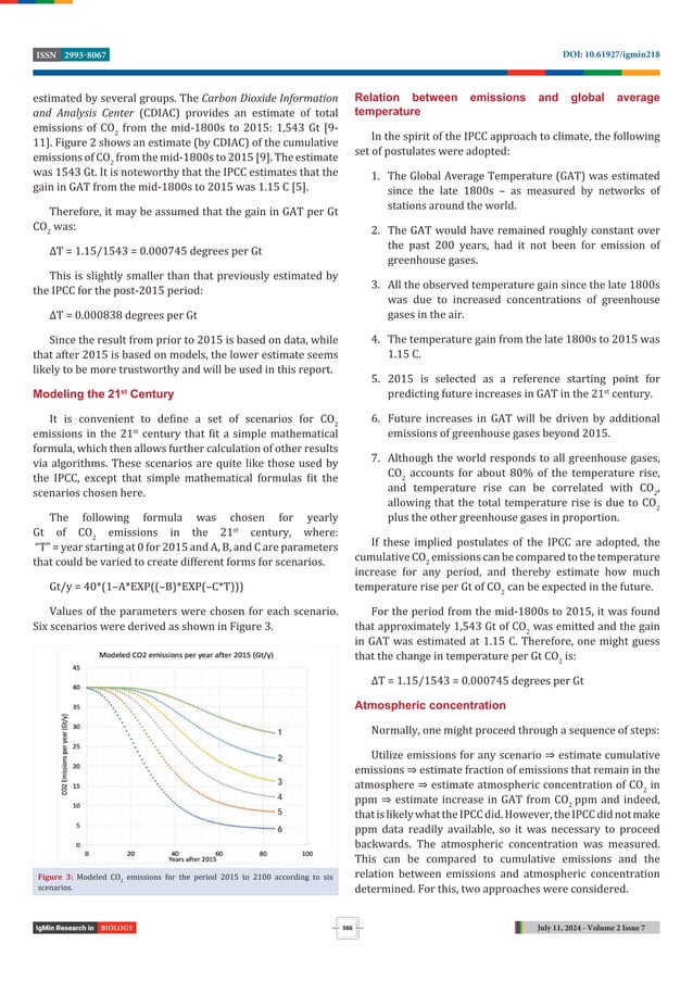 Predicting the Future: CO₂ Emissions and Global Warming by 2100 | PDF