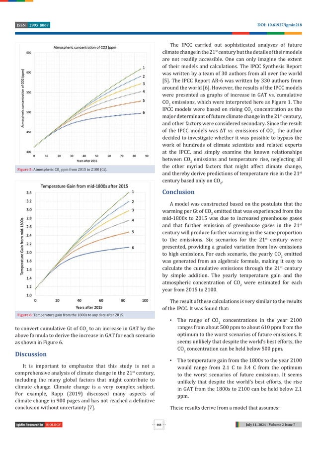 Predicting the Future: CO₂ Emissions and Global Warming by 2100 | PDF