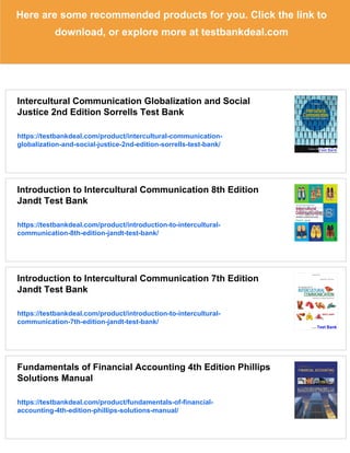 Intercultural Communication Globalization and Social Justice 2nd ...