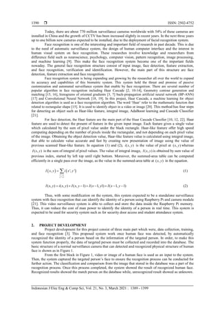 Real time face recognition of video surveillance system using haar cascade classifier | PDF