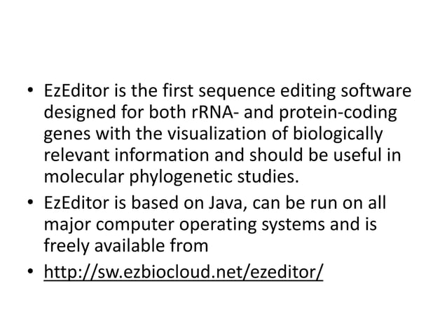 Molecular basis of evolution and softwares used in phylogenetic tree ...