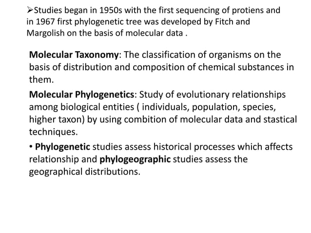 Molecular basis of evolution and softwares used in phylogenetic tree ...
