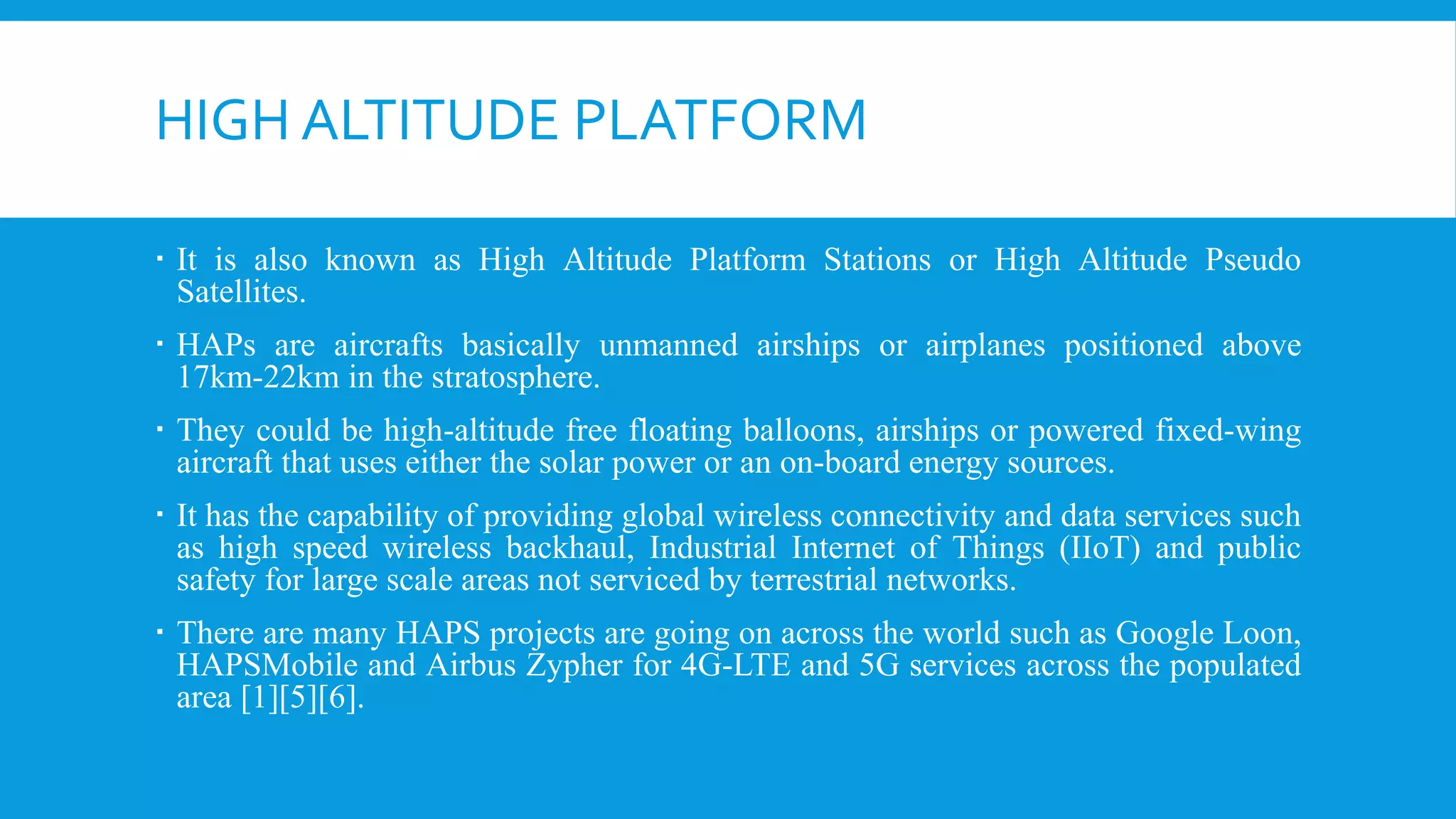 Satellite Based High Altitude Platforms | PDF