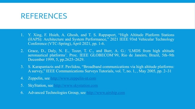 Satellite Based High Altitude Platforms | PDF