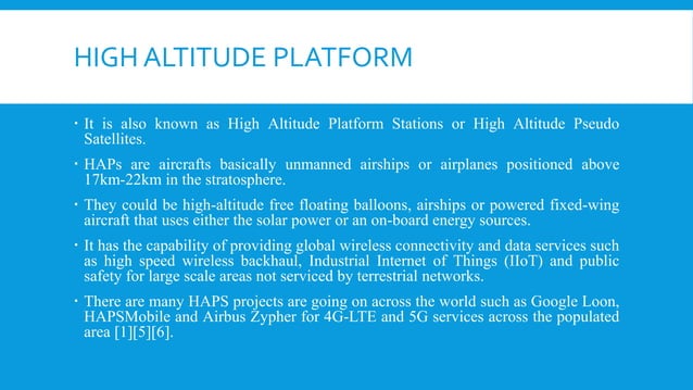 Satellite Based High Altitude Platforms | PDF