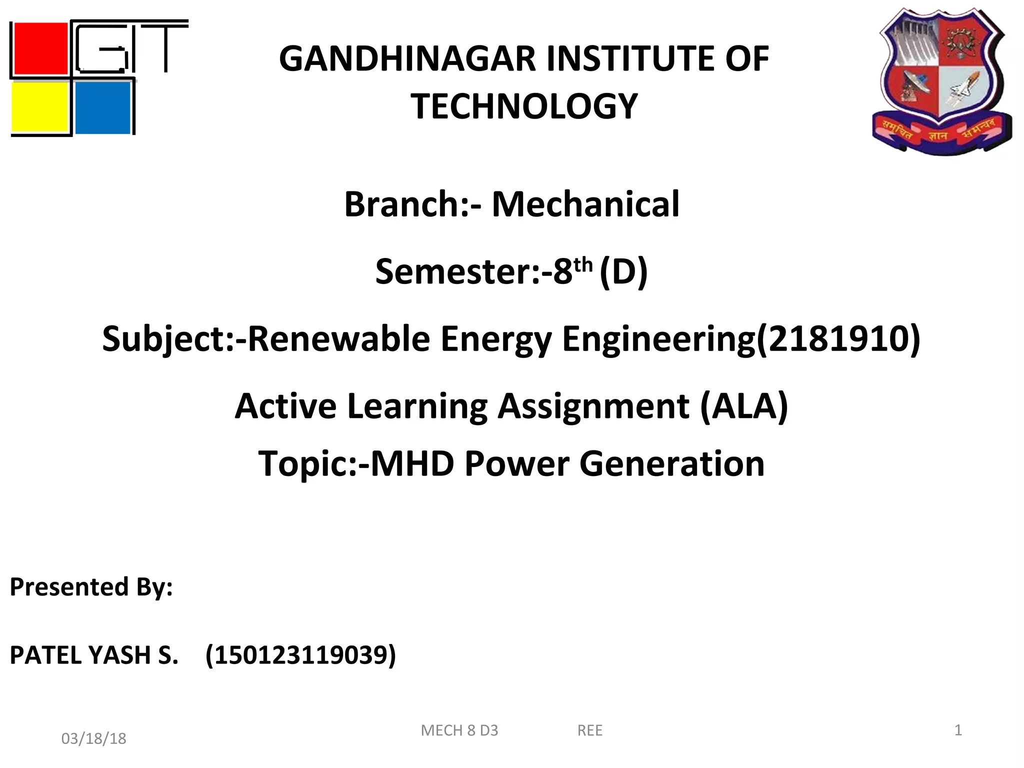 MHD Power generation | PPT