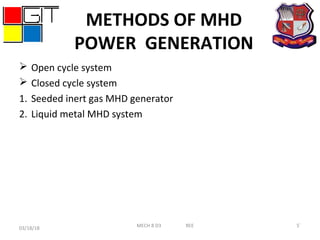 MHD Power generation | PPT
