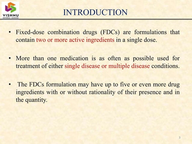 AN OVERVIEW ON FIXED DOSE COMBINATIONS AND ITS REGULATIONS IN INDIA | PPTX