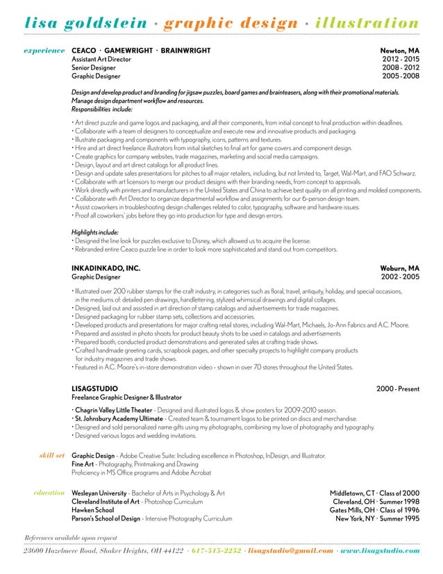 LisaGoldsteinResume | PDF