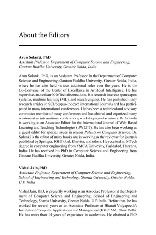 Applications Of Blockchain And Big Iot Systems Arun Solanki Vishal Jain ...