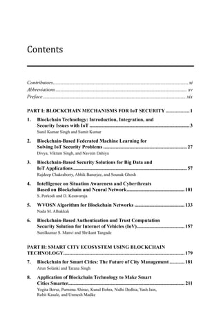 Applications Of Blockchain And Big Iot Systems Arun Solanki Vishal Jain ...