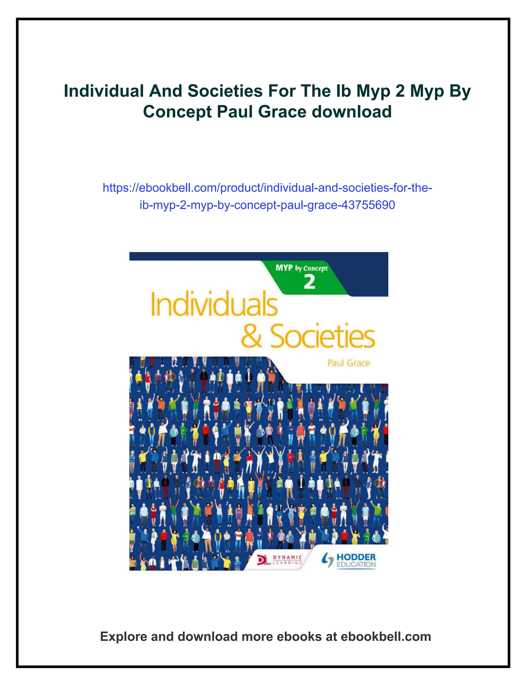 Individual And Societies For The Ib Myp 2 Myp By Concept Paul Grace | PDF