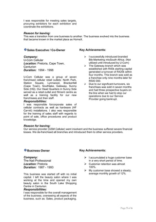 CV-Cisca Adamson 2015 | PDF | Business Expos & Conferences | Events