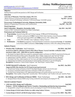 AKSHAY_MALLIKARJUNASWAMY_RESUME | PDF | Computing | Technology & Computing