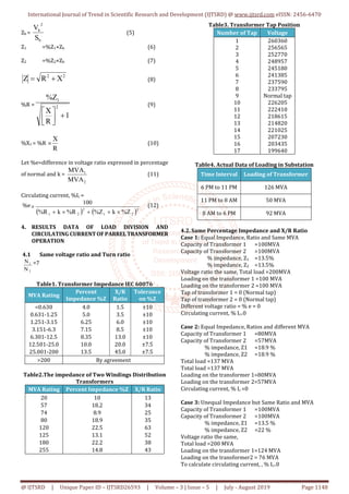 Analysis of Three Phase Transformer Parallel Operation and Circulating ...