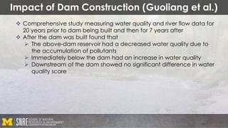 Effects of Obstruction on Stream Water Quality at Parker Mill | PPT