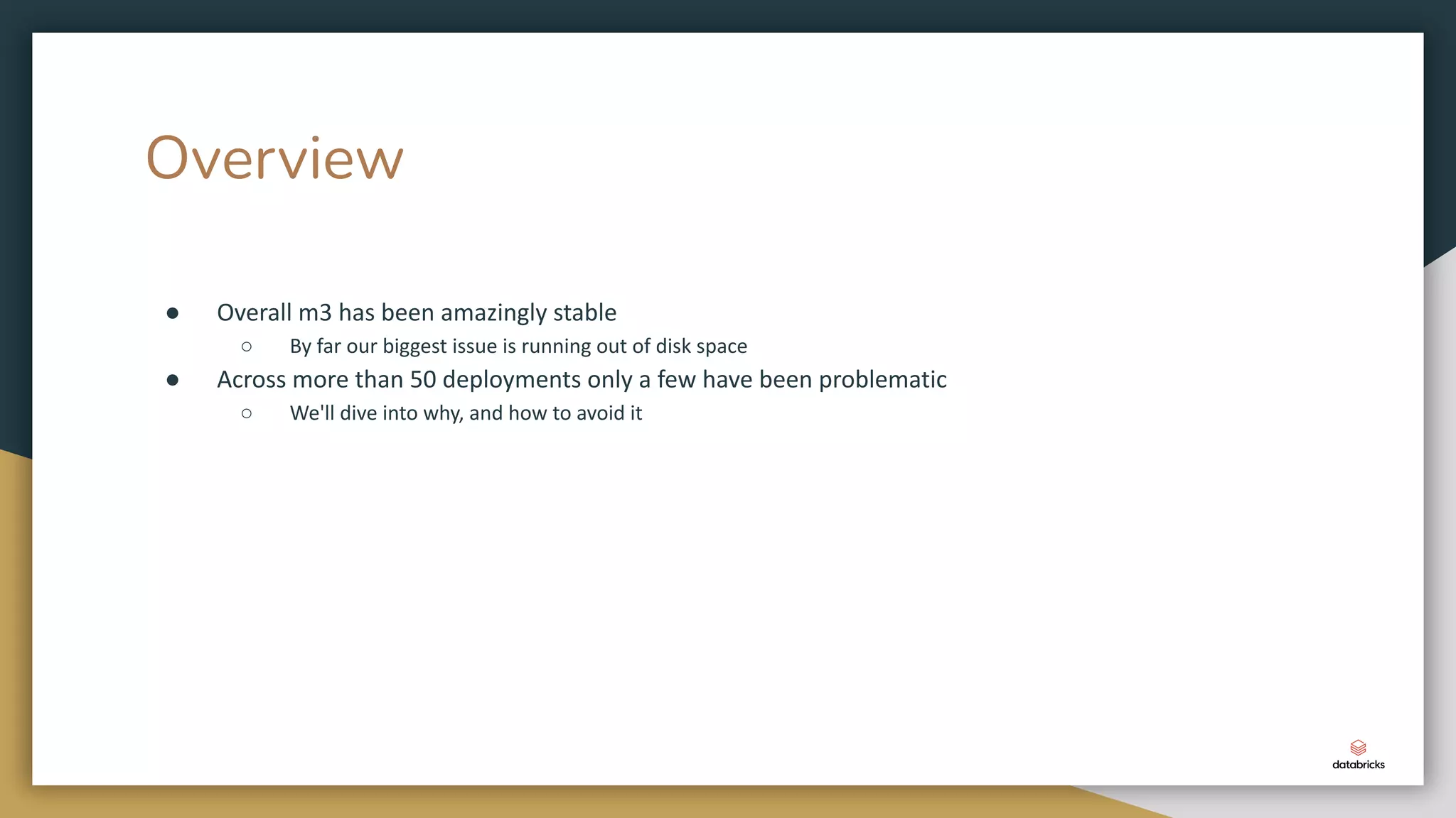 Scaling Monitoring At Databricks From Prometheus to M3 | PPT