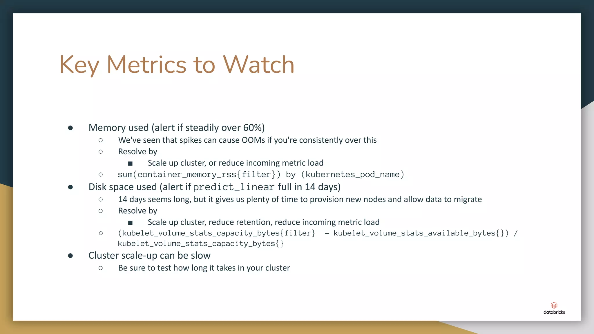 Scaling Monitoring At Databricks From Prometheus to M3 | PPT