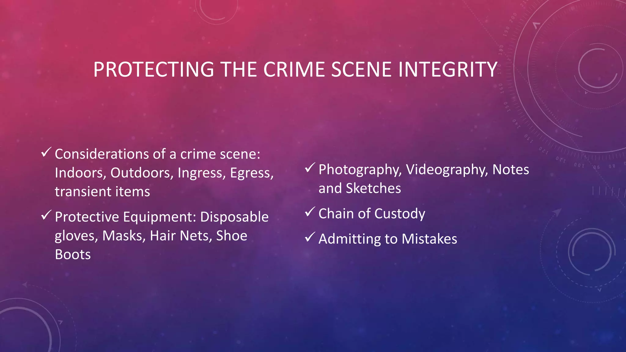 Crime Scene Investigation Portfolio | PPTX