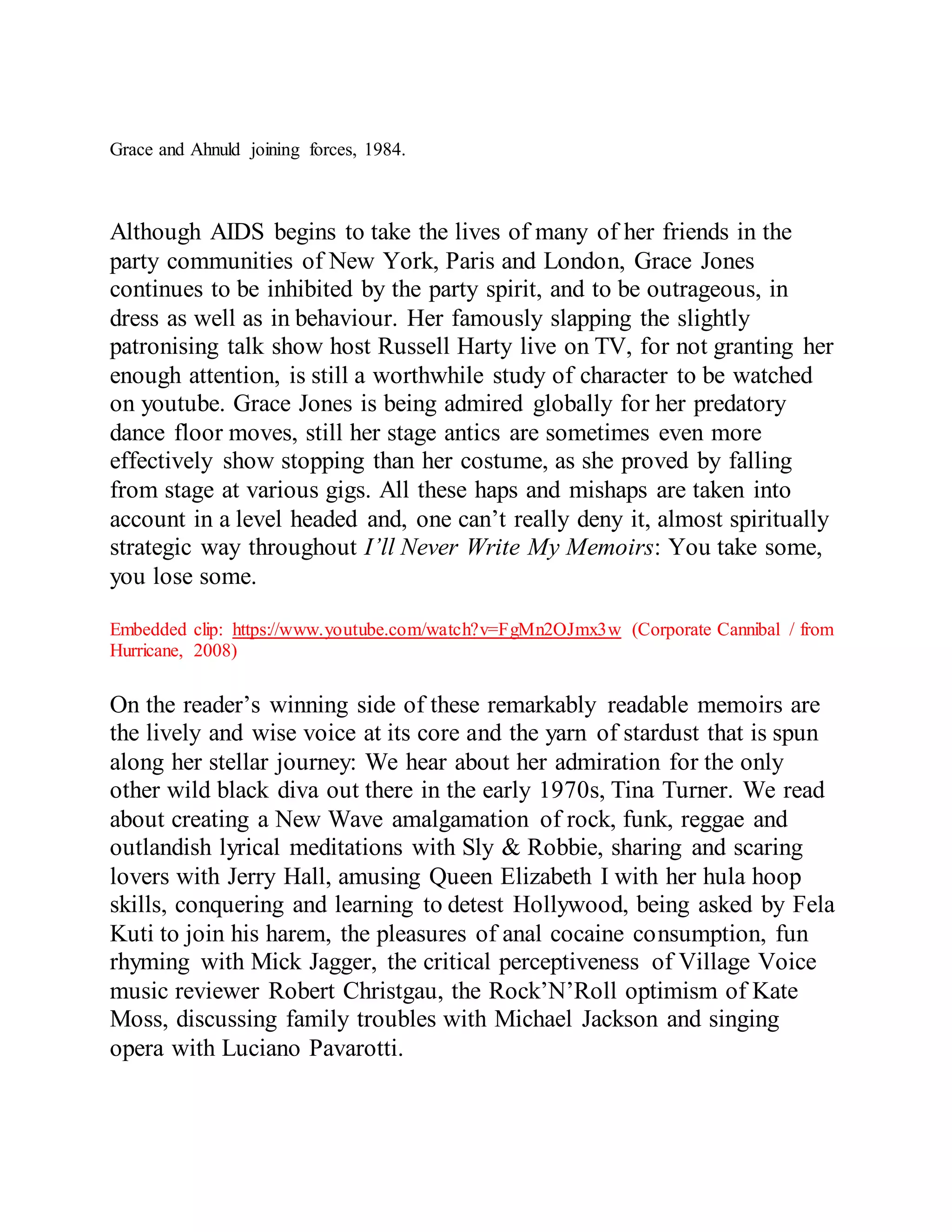 Grace Jones_Memoirs | DOCX