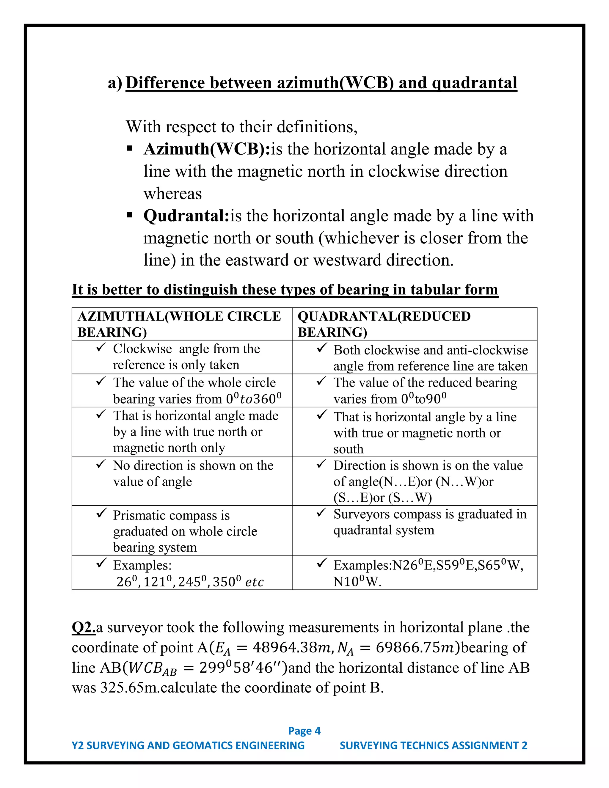 SURVEYING TECHNICS | PDF