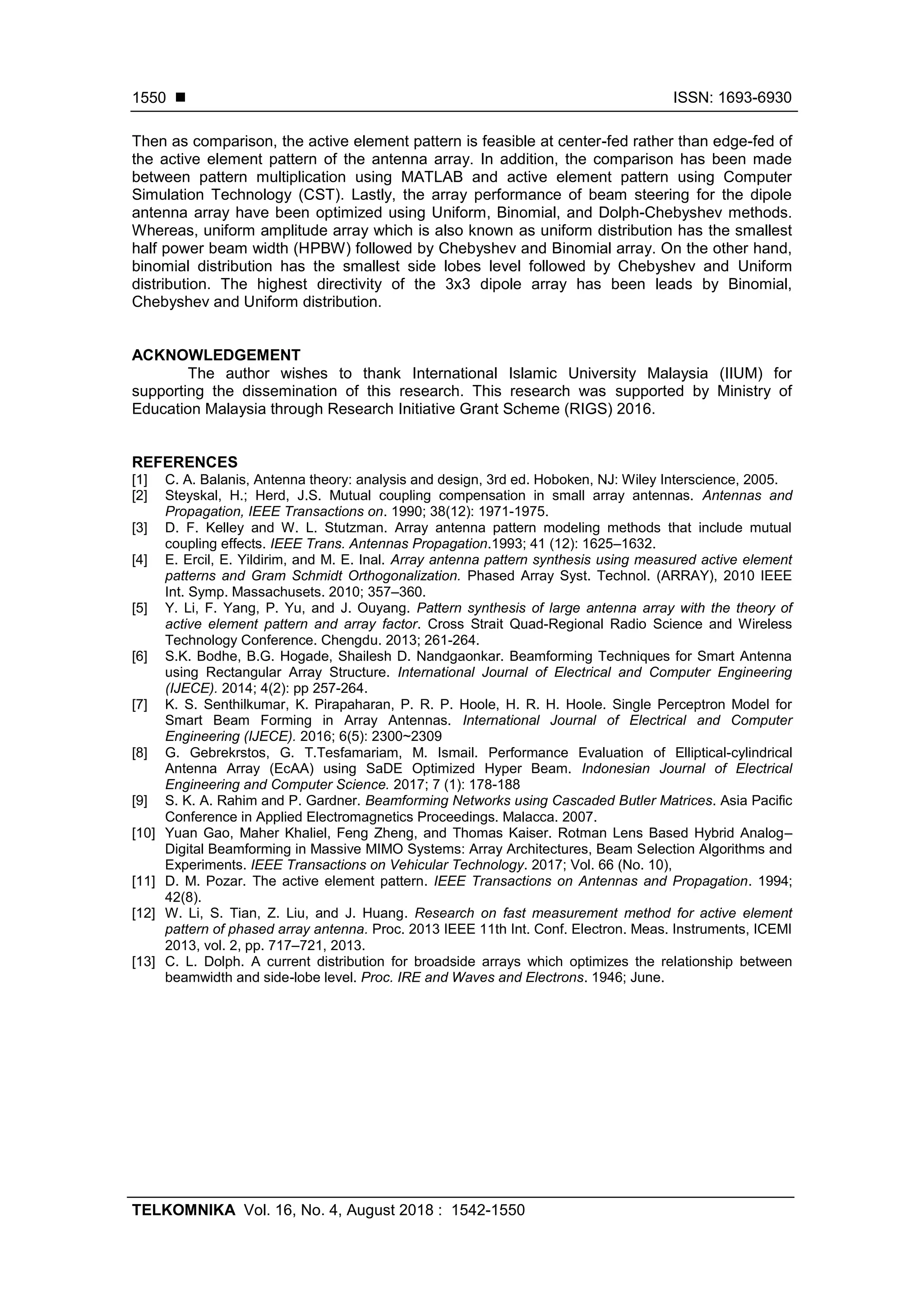 Beam Steering Using the Active Element Pattern of Antenna Array | PDF