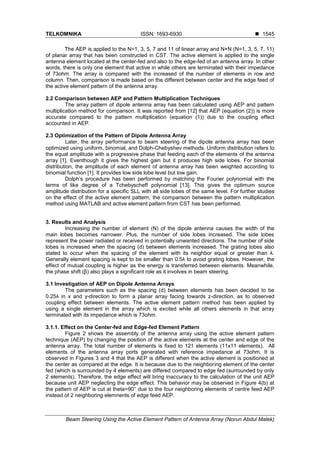 Beam Steering Using the Active Element Pattern of Antenna Array | PDF