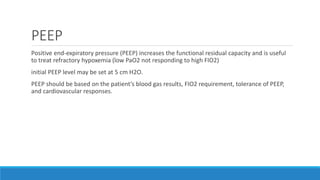INITIAL VENTILATOR SETTINGS 4 nurses | PPTX