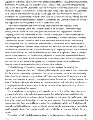 Facing North Volume 1 A Century Of Australian Engagement With Asia 1901 ...