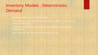 Inventory Control Techniques , Tanish Kalra | PPT