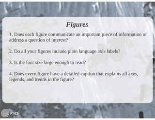 the elements of data analytic style checklisti | PPT