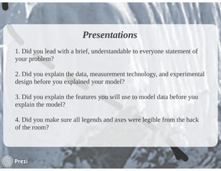 the elements of data analytic style checklisti | PPT