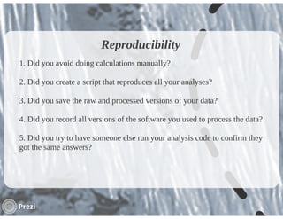 the elements of data analytic style checklisti | PDF