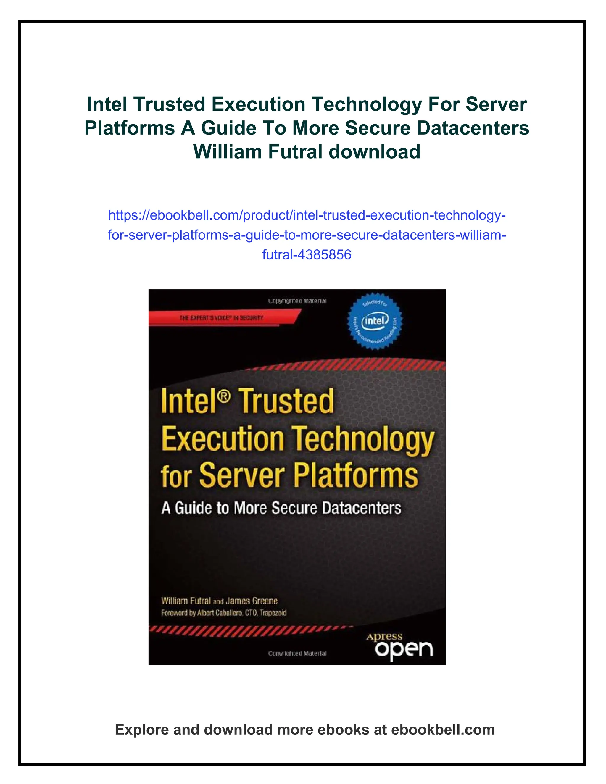 Intel Trusted Execution Technology For Server Platforms A Guide To More ...
