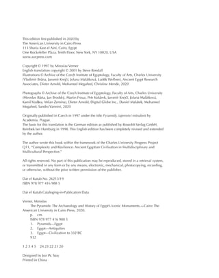 The Pyramids New And Revised The Archaeology And History Of Egypts ...