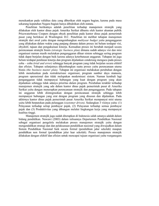 21947378 manajemen-strategi-sektor-publik-langkah-tepat-menuju-good-governance | PDF