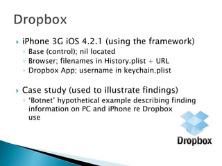 219568662-QUICK-Cloud-Storage-Forensic-Analysis-Presentation.pptx | Browsers | Computer Software ...