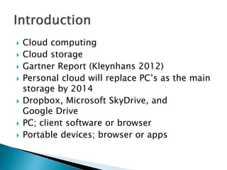 219568662-QUICK-Cloud-Storage-Forensic-Analysis-Presentation.pptx | Browsers | Computer Software ...