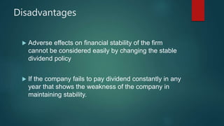 Dividend policy | PPTX