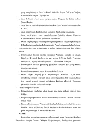 Kapupaten Kota Baru Kalimantan Selatan | PDF