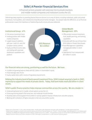 Get to Know Stifel | PDF