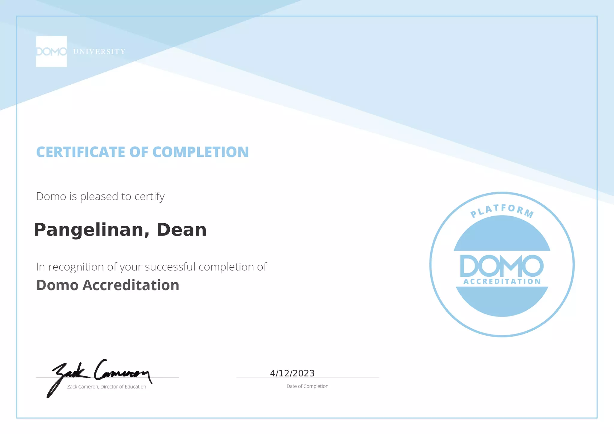 Domo Platform Accreditation | PDF