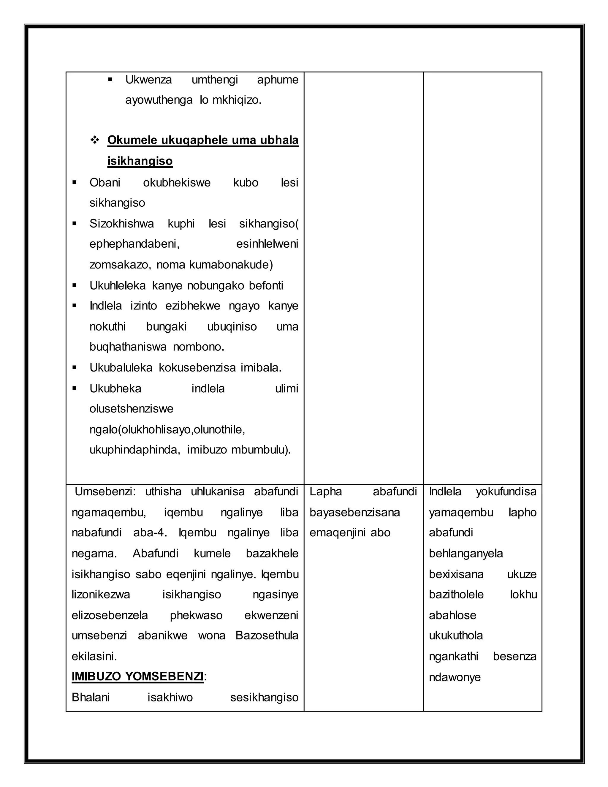 ISIFUNDO isikhangisi (1) (1) | DOCX