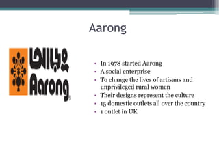 Presentation on web usability of Aarong.com