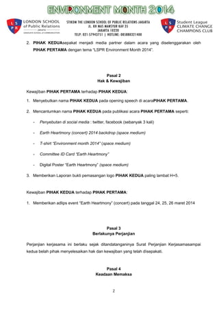 CONTOH MOU LSPR 4C | PDF