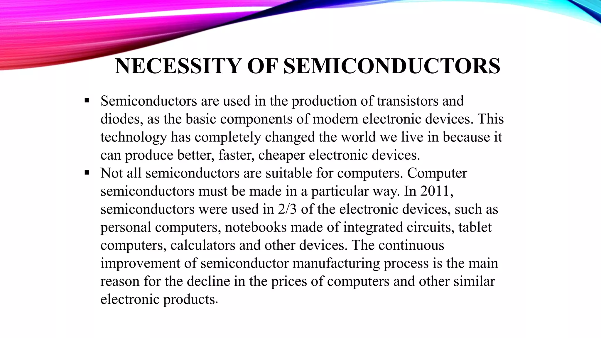 Semiconductors and it;s use in IOT | PPTX